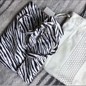 Linea Pelle | Bags | Linea Pelle Collection Rare Jules Cream Tote Bag ...